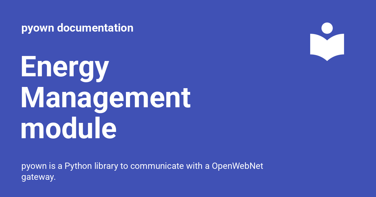Energy Management module - pyown documentation